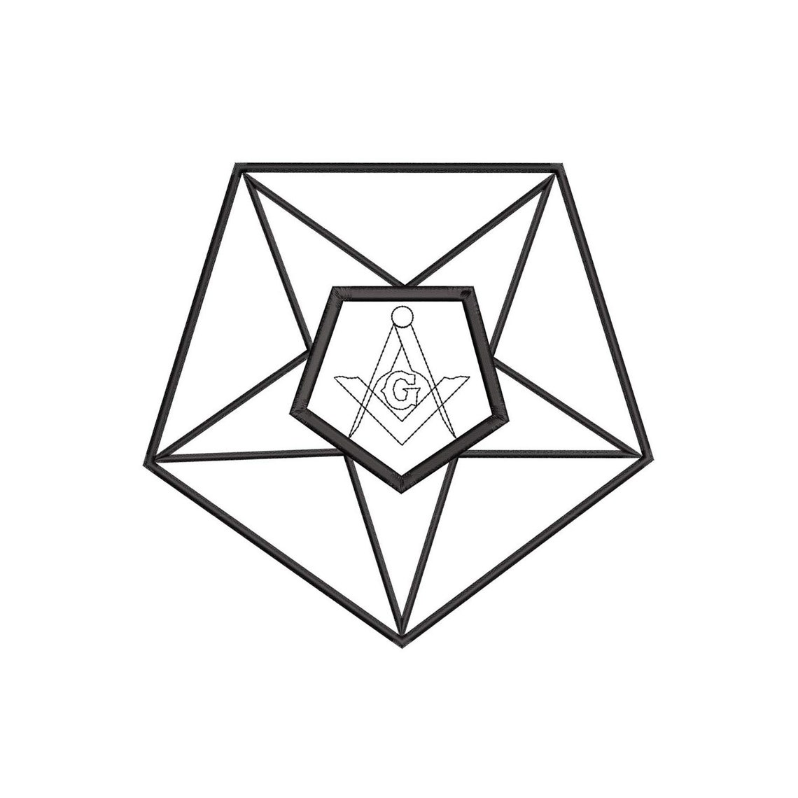 O.E.S. Grand Chapter Entire Chapter Blackwork -19 Officer Designs ...