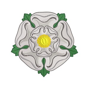 Yorkshire Rose- Digital Machine Embroidery Design - 3x3, 4x4, 5x5, 6x6 ...