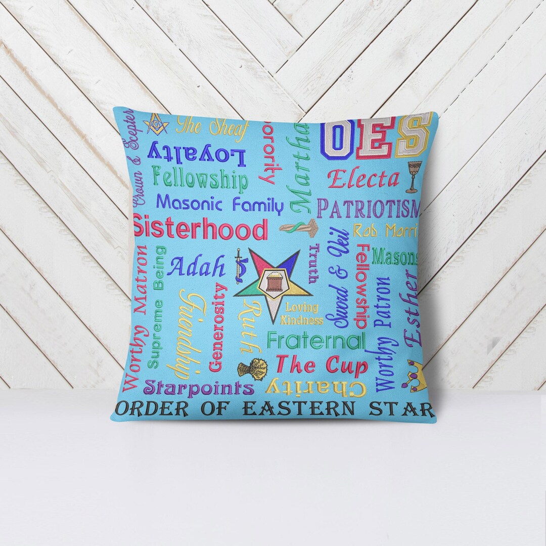 OES Word Square - Order of Eastern Star- Eastern Star- Embroidery ...