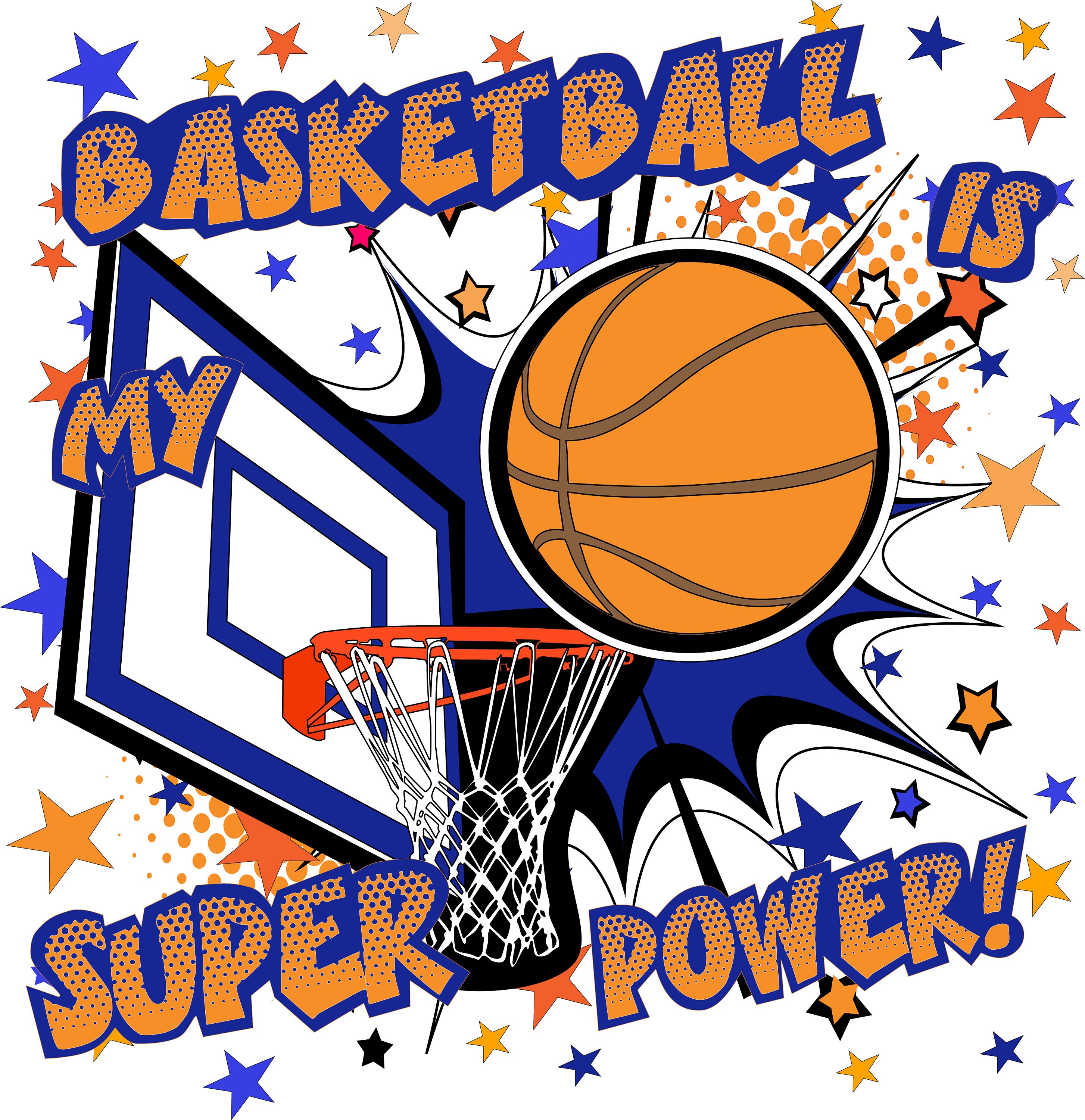 Basketball is My Super Power Design Silhouette and Cricut - Etsy