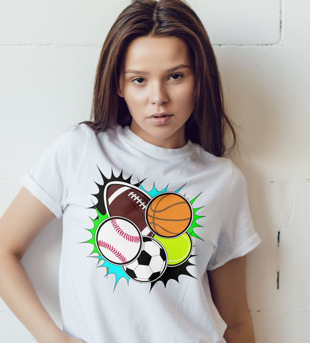 Collection of Sports Balls - Basketball, Baseball, Football, Tennis ...