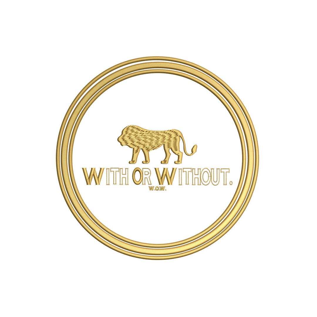 With or Without Organization - Digital Embroidery Design for Use in an ...