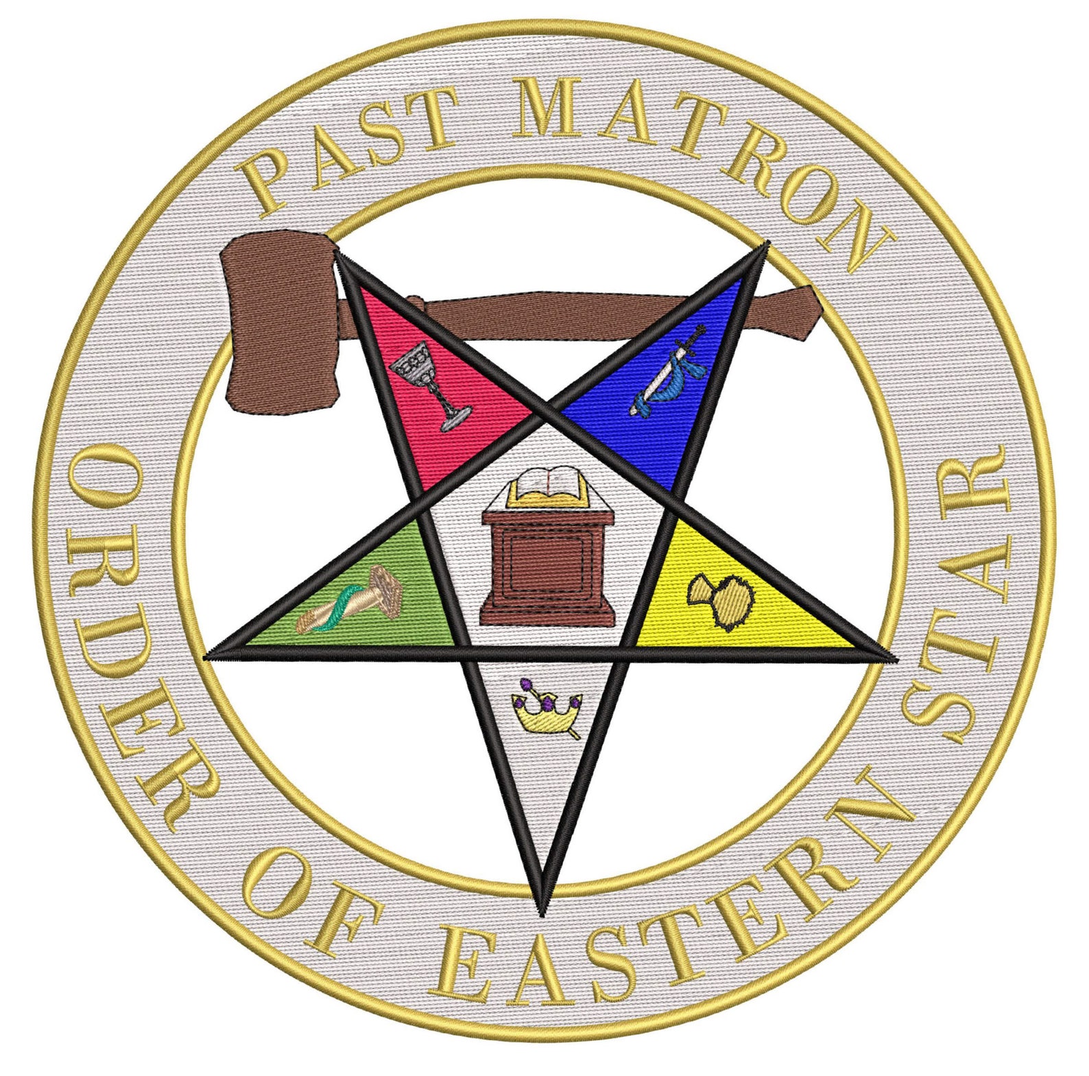 PHA OES Past Worthy Matron Digital Machine Embroidery Design - Etsy