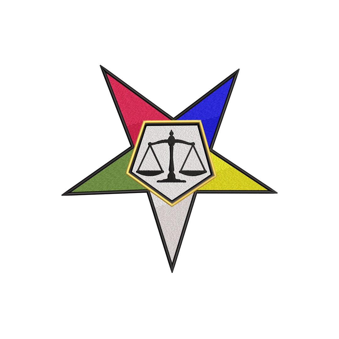 OES District Monitor Badge - Embroidery Design Digital File - 3x3, 4x4 ...