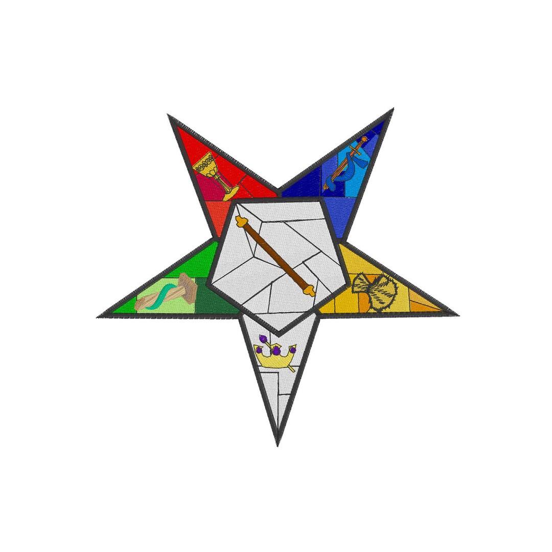 O.E.S. Associate Conductress Emblem Stained Glass - 6x6, 7x7 and 10x10 ...