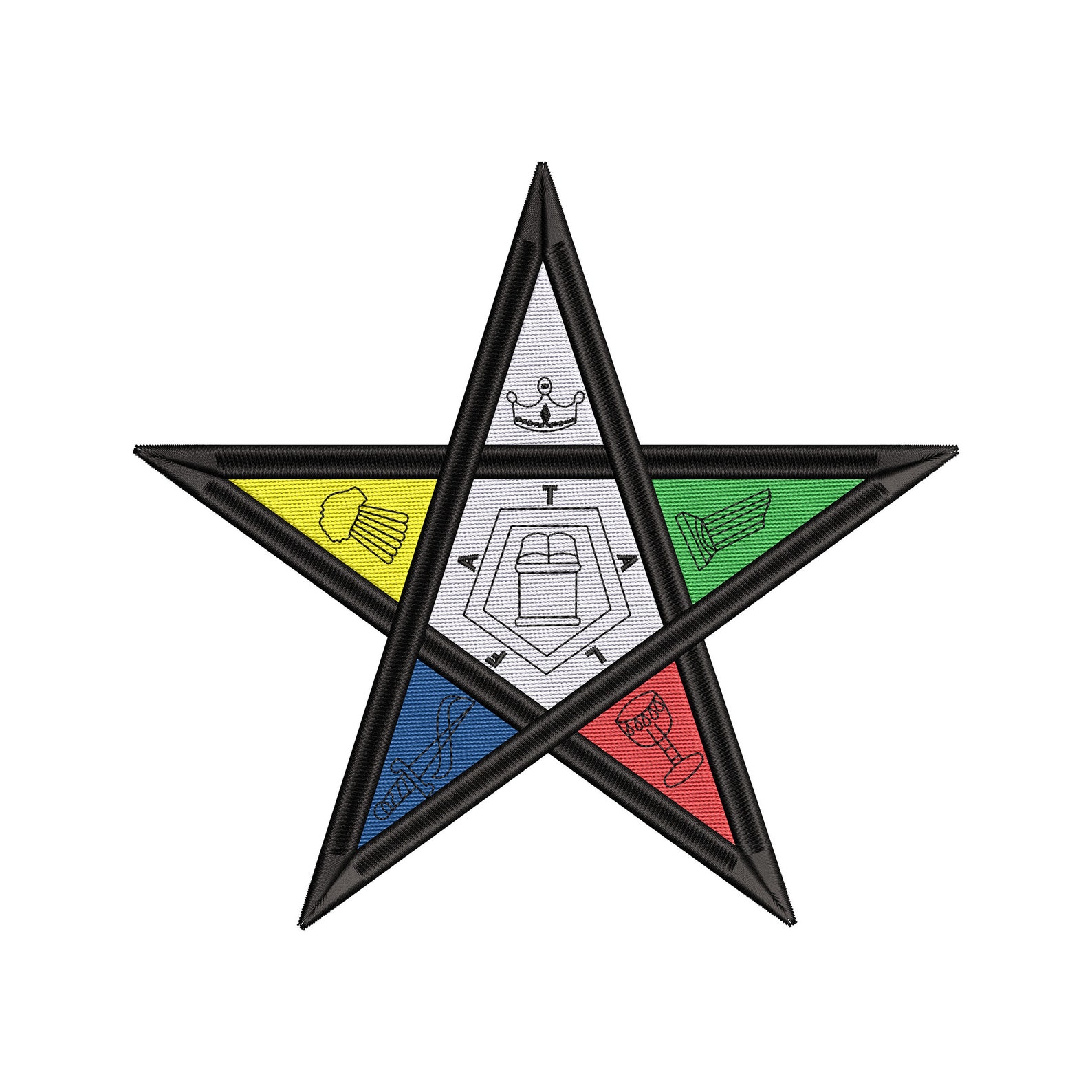 New York OES Star Digital Machine Embroidery Design 4x4 - Etsy