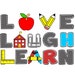Love Laugh Learn - Silhouette Cut Files - Jpeg, Svg, Eps, Png - High ...
