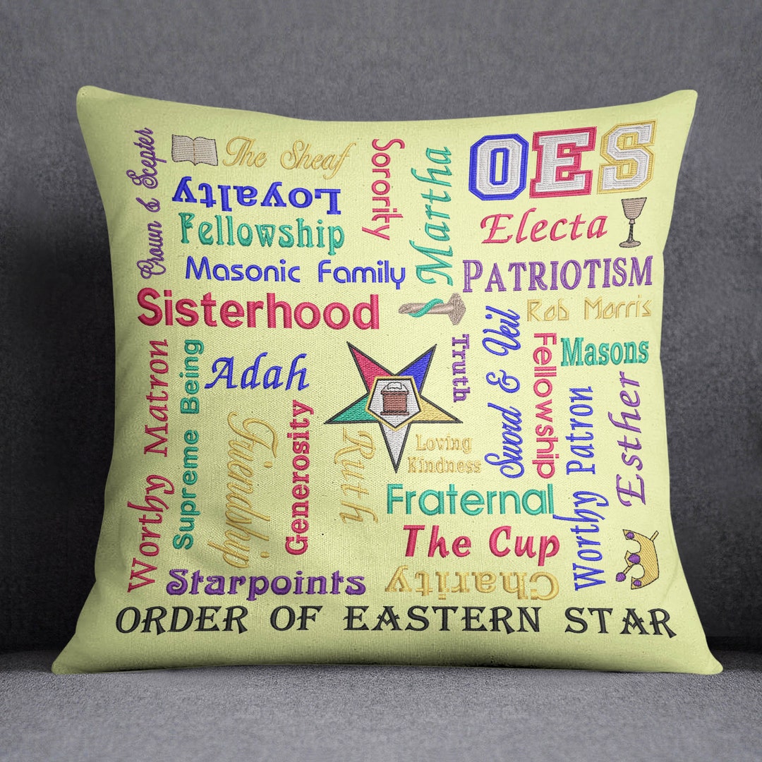 OES Word Square - No Square & Compass - Digital Machine Embroidery ...