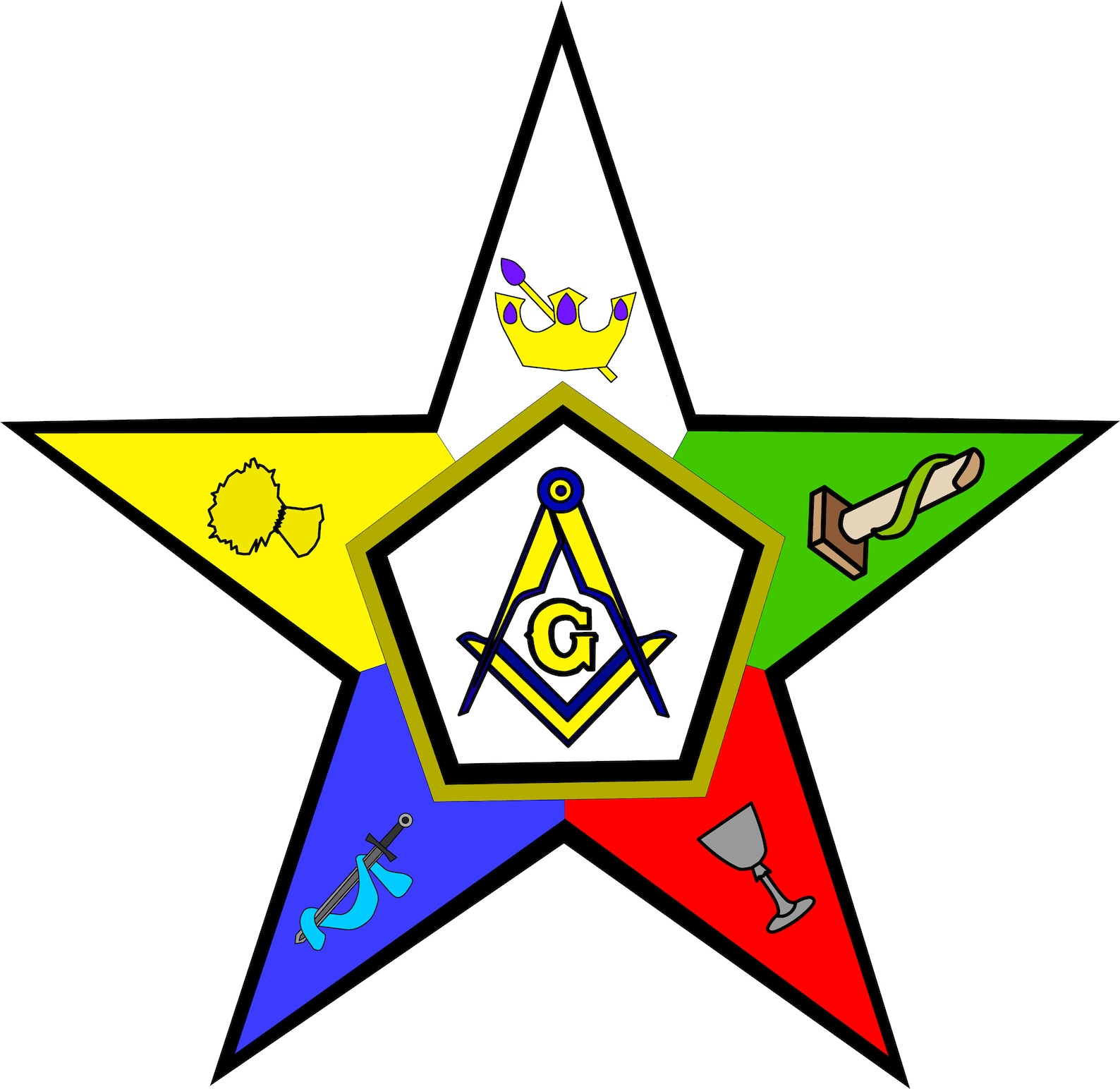 New York O.E.S. Worthy Patron Silhouette & Cricut Cut Files - Etsy