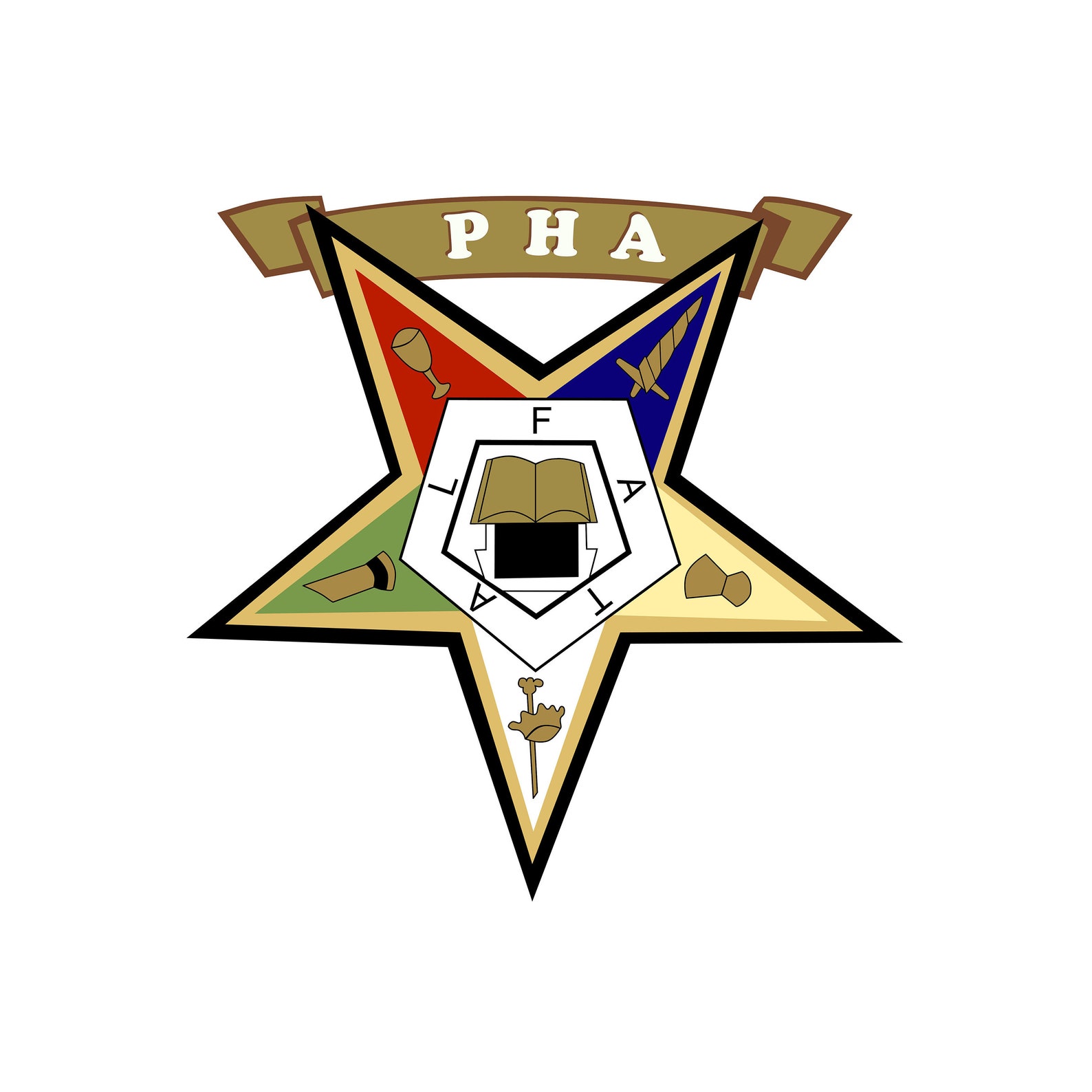 PHA OES Star With Banner Silhouette and Cricut Cut Files - Etsy