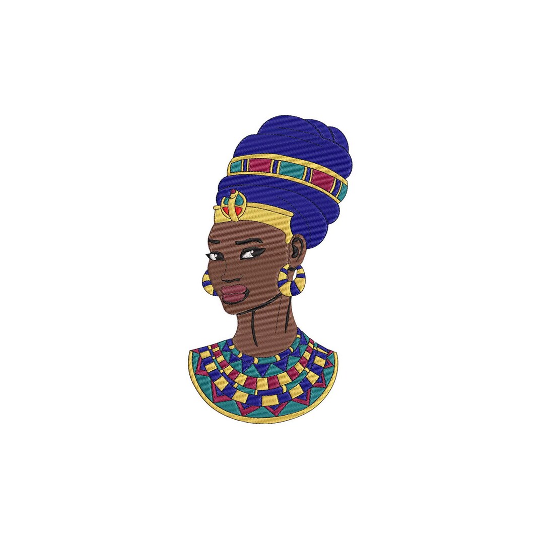 African Queen- Embroidery Design - 2x4, 3x6, 4x8, 5x10, and 6x12 - Etsy