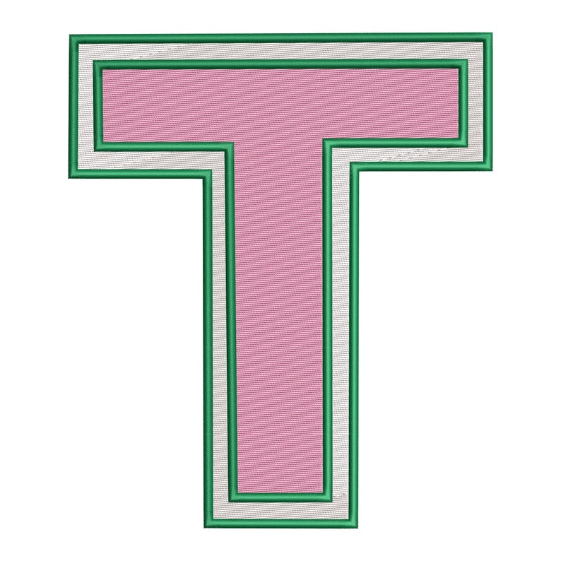 Greek Letters Tau or T Digital Machine Embroidery Design - Etsy