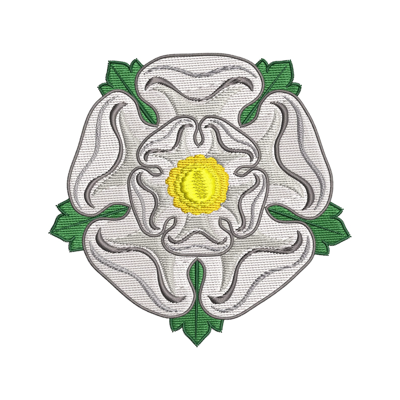 Yorkshire Rose Digital Machine Embroidery Design 3x3 4x4 | Etsy