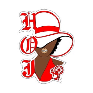 HOJ Lady in White Hat - Silhouette and Cricut Cut Files - Jpeg, Svg ...