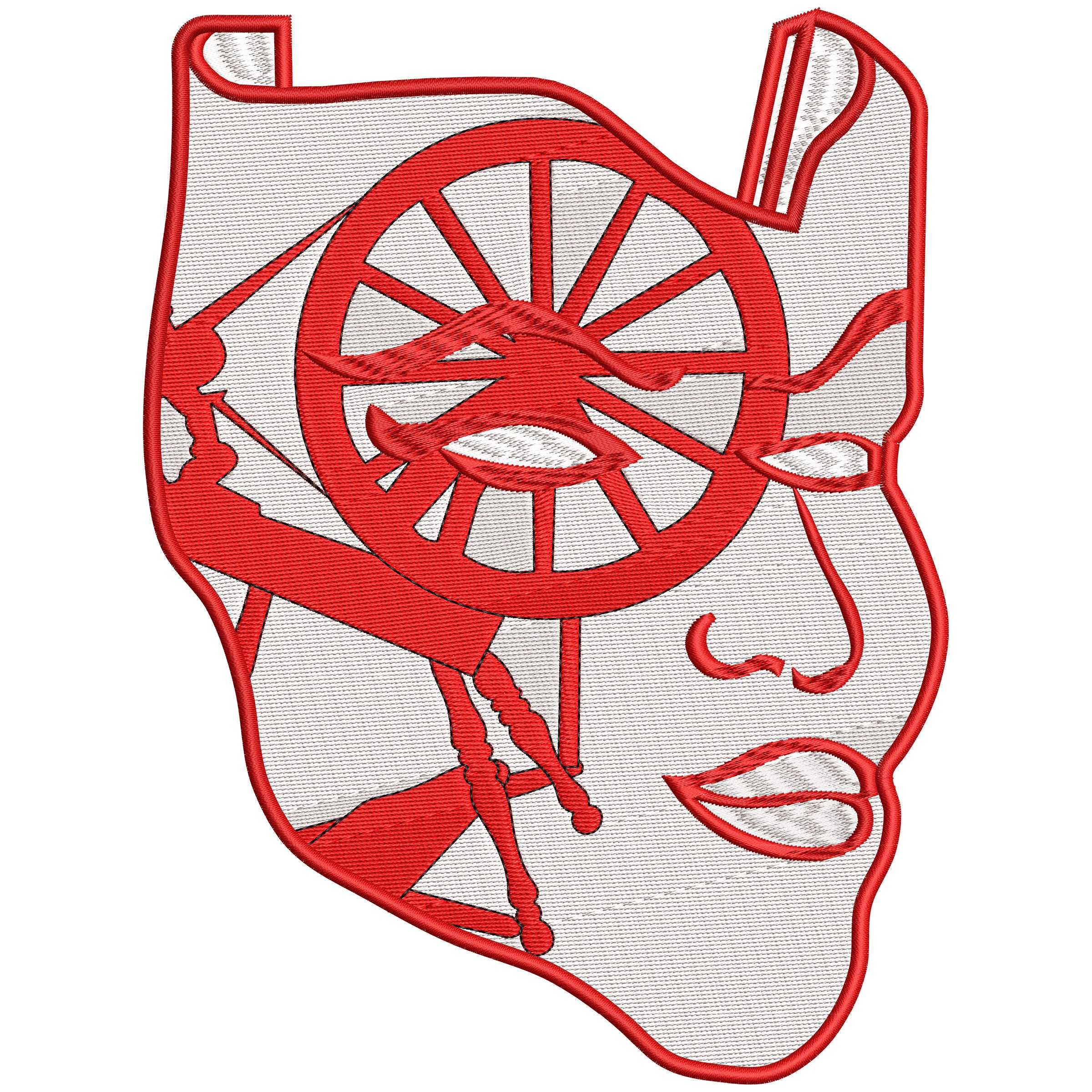 Heroines of Jericho Harlequin Mask - Embroidery Design -,3x4, 4x5, 5x6 ...
