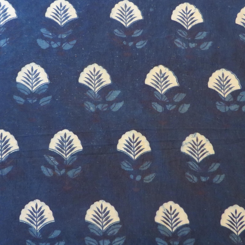 Indigo Print Fabric - Etsy
