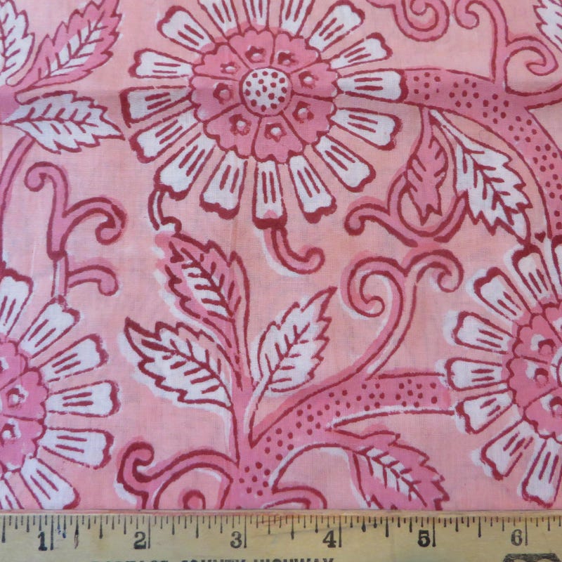 Indian Block Print Fabric - Etsy