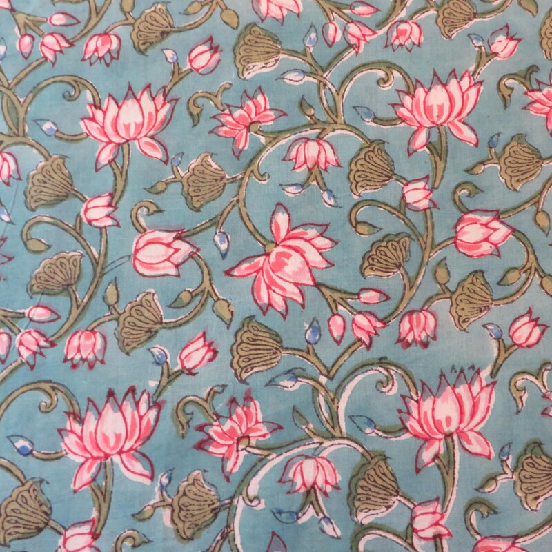Lotus Fabric - Etsy