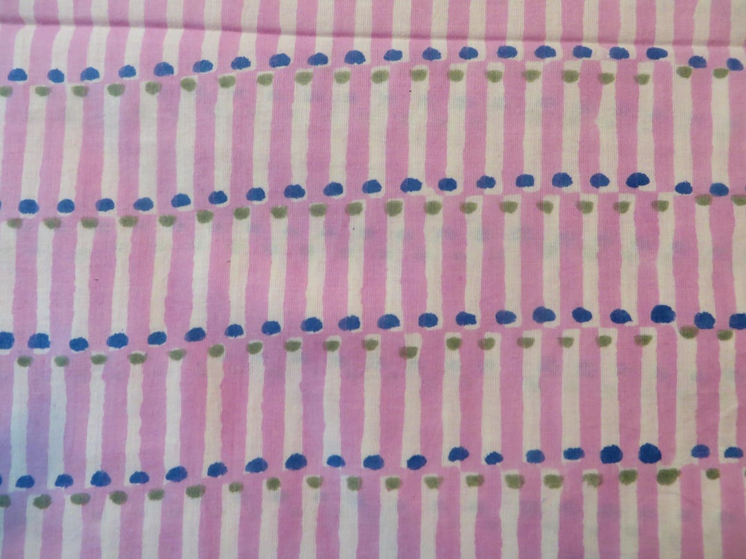 Violet Purple ! Block Print Fabric Made in India 100% Organic Cotton ...
