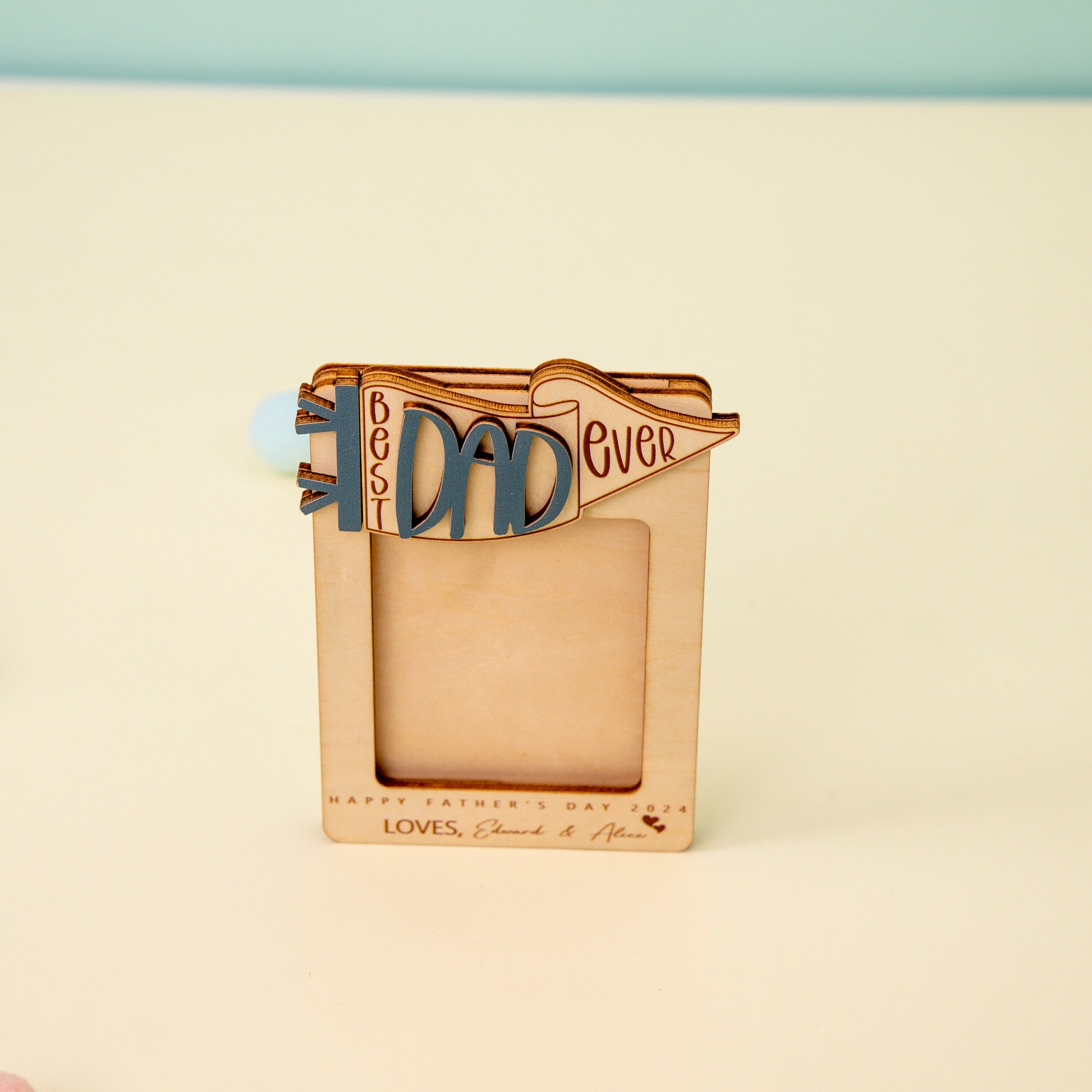 Custom Picture Frame Photo Car Visor Clip, Best Dad Ever Frame ...