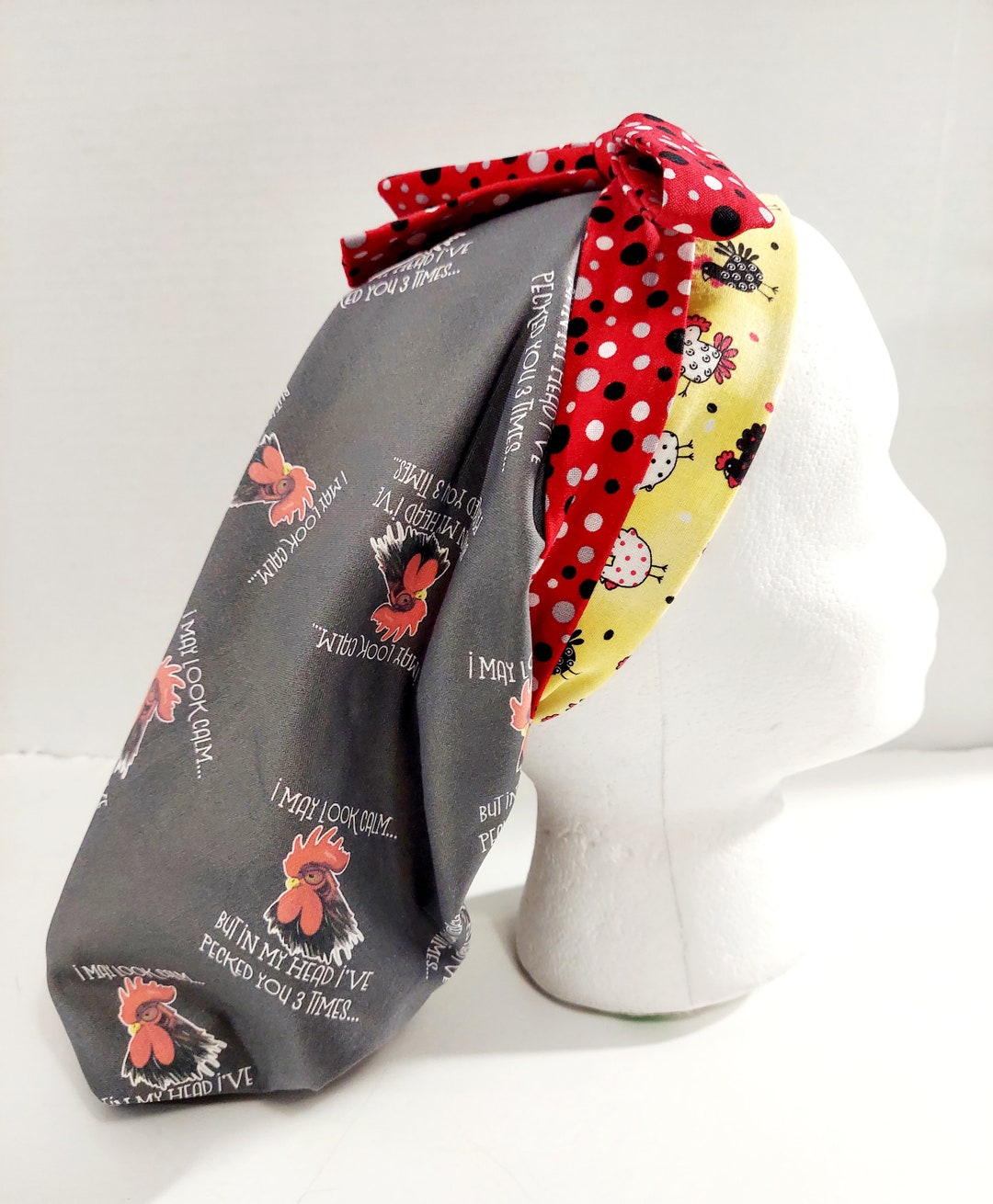 Chickens, Humerus, Scrub Cap, Women's Bouffant Cap, Chemo Hat, Surgical ...