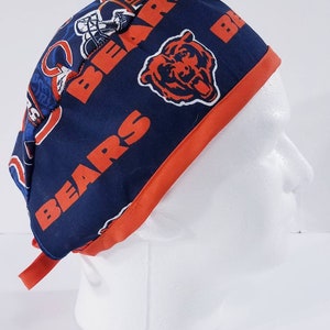 Skull Cap, Doo Rag, Surgical Cap, Scrub Cap, Chicago Bears - Etsy
