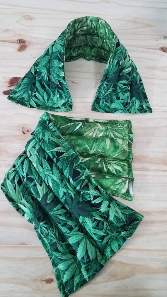 Rice-flax seed therapeutic heating-cooling pad neck wrap | Etsy