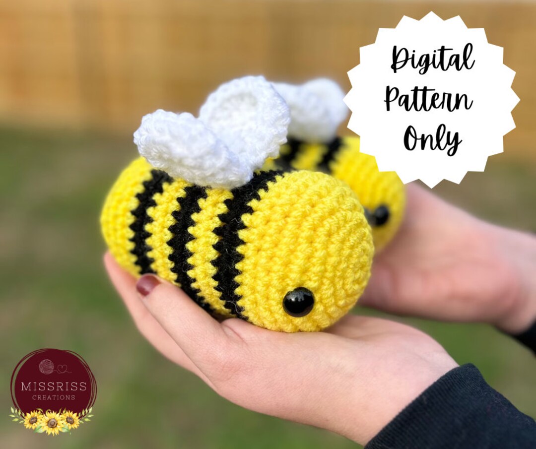 Bumble Bee Crochet Pattern - Digital File Download Only - Etsy