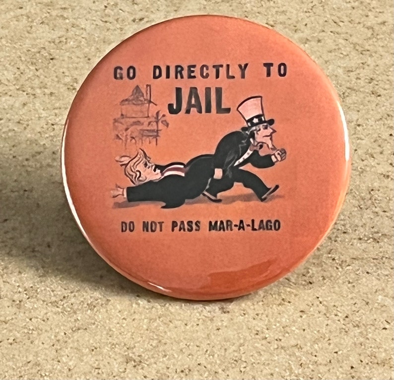 Jail Trump Monopoly Pin-back go Directly to Jail. - Etsy