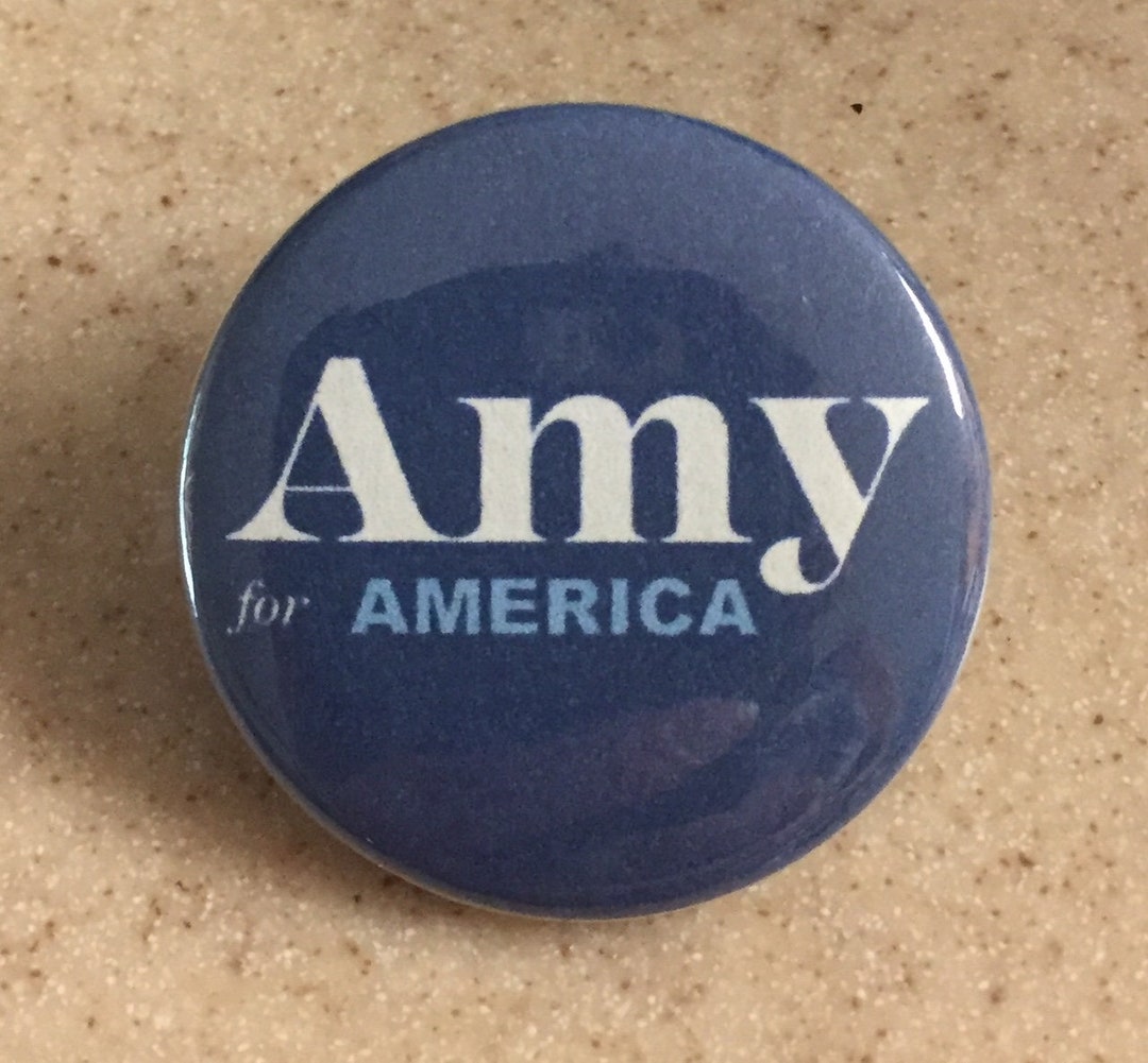 Amy for America, 2-pack, 1 1/2 Inch SHIPS FREE - Etsy