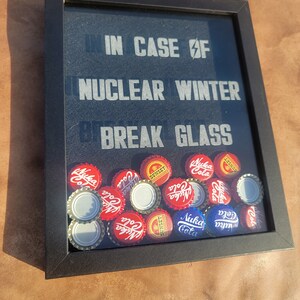 Fallout Wastelander Emergency Survival Caps Stash Shadow Box Wall ...