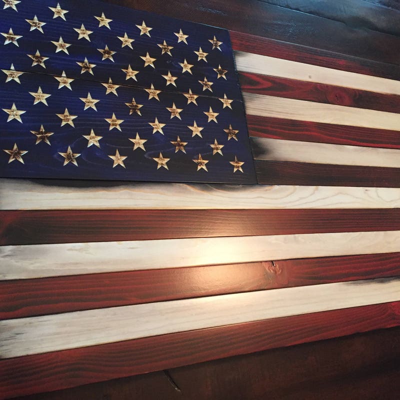 Rustic American Flag - Etsy