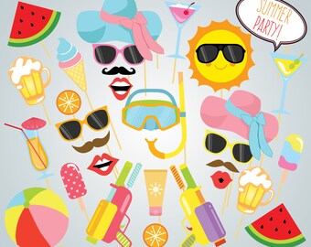 Beach Party Photo Props - Etsy