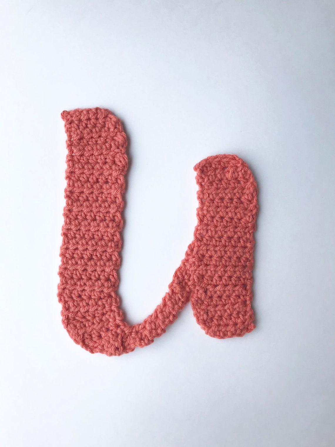 ANGELS & RAINBOWS Font Crochet Letter U Pattern, Crochet Letter Pattern ...