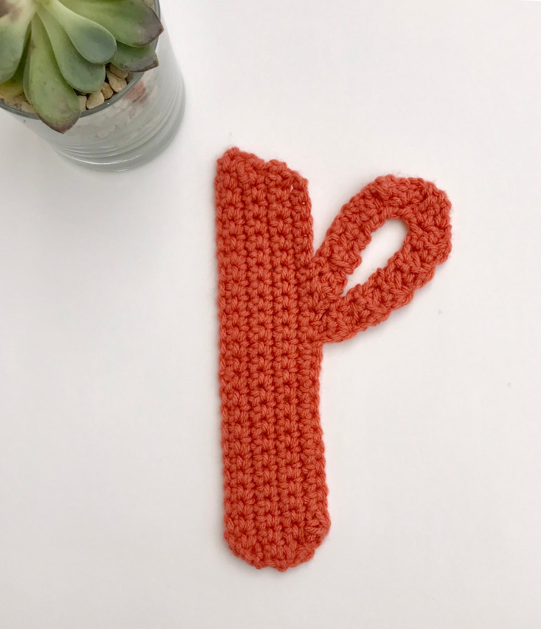 ANGELS & RAINBOWS Font Crochet Letter P Pattern, Crochet Letter Pattern ...