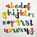 ANGELS & RAINBOWS Font Crochet Alphabet Pattern, Crochet Letters ...