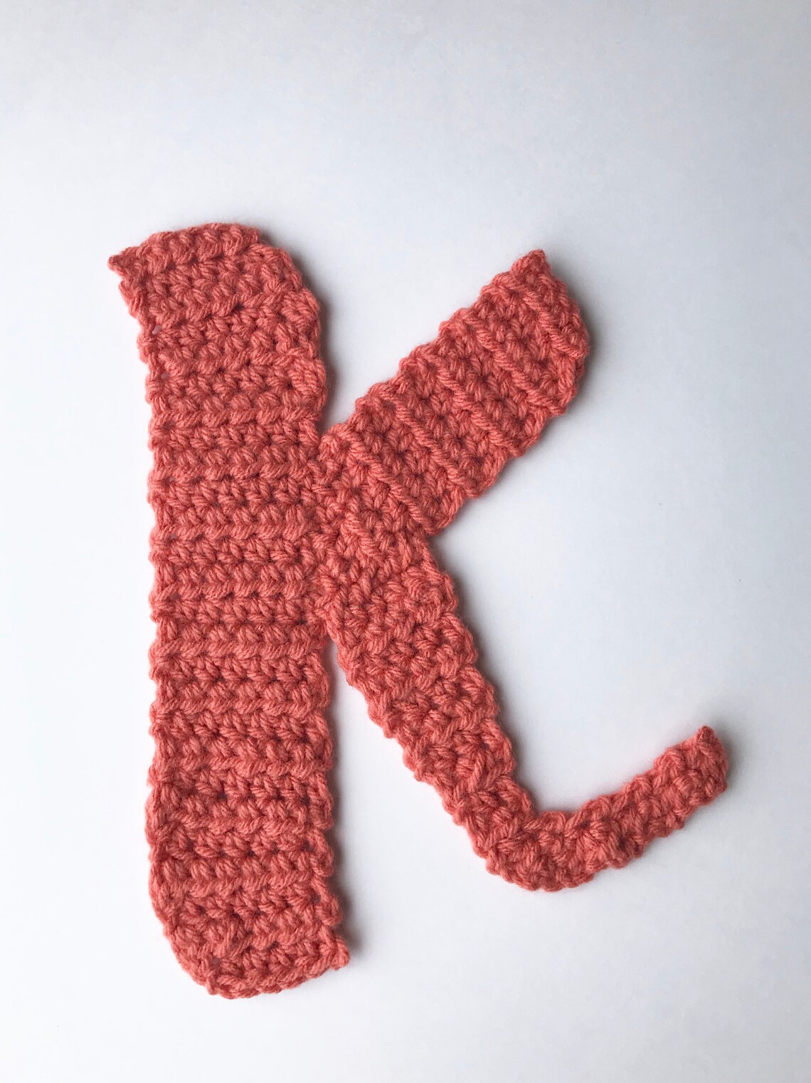 ANGELS & RAINBOWS Font Crochet Letter K Pattern, Crochet Letter Pattern ...