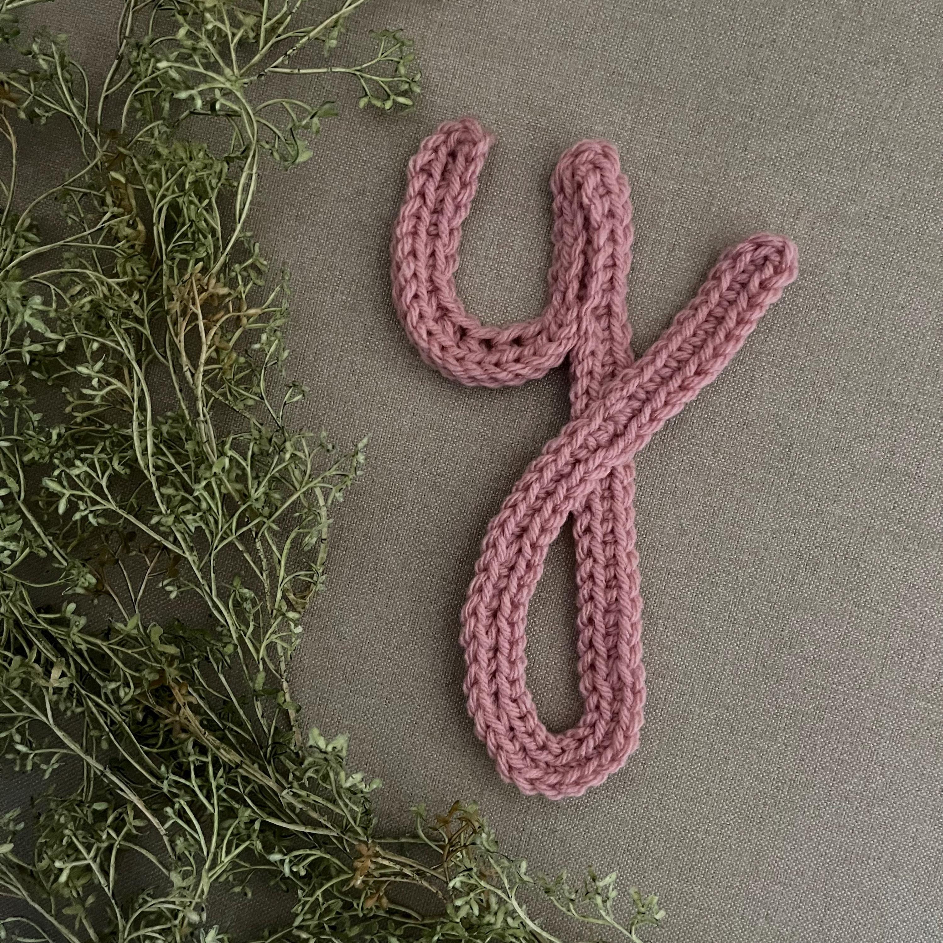 SECRET GARDEN Crochet Font Letter Pattern (5 Letters), Crochet Letter ...