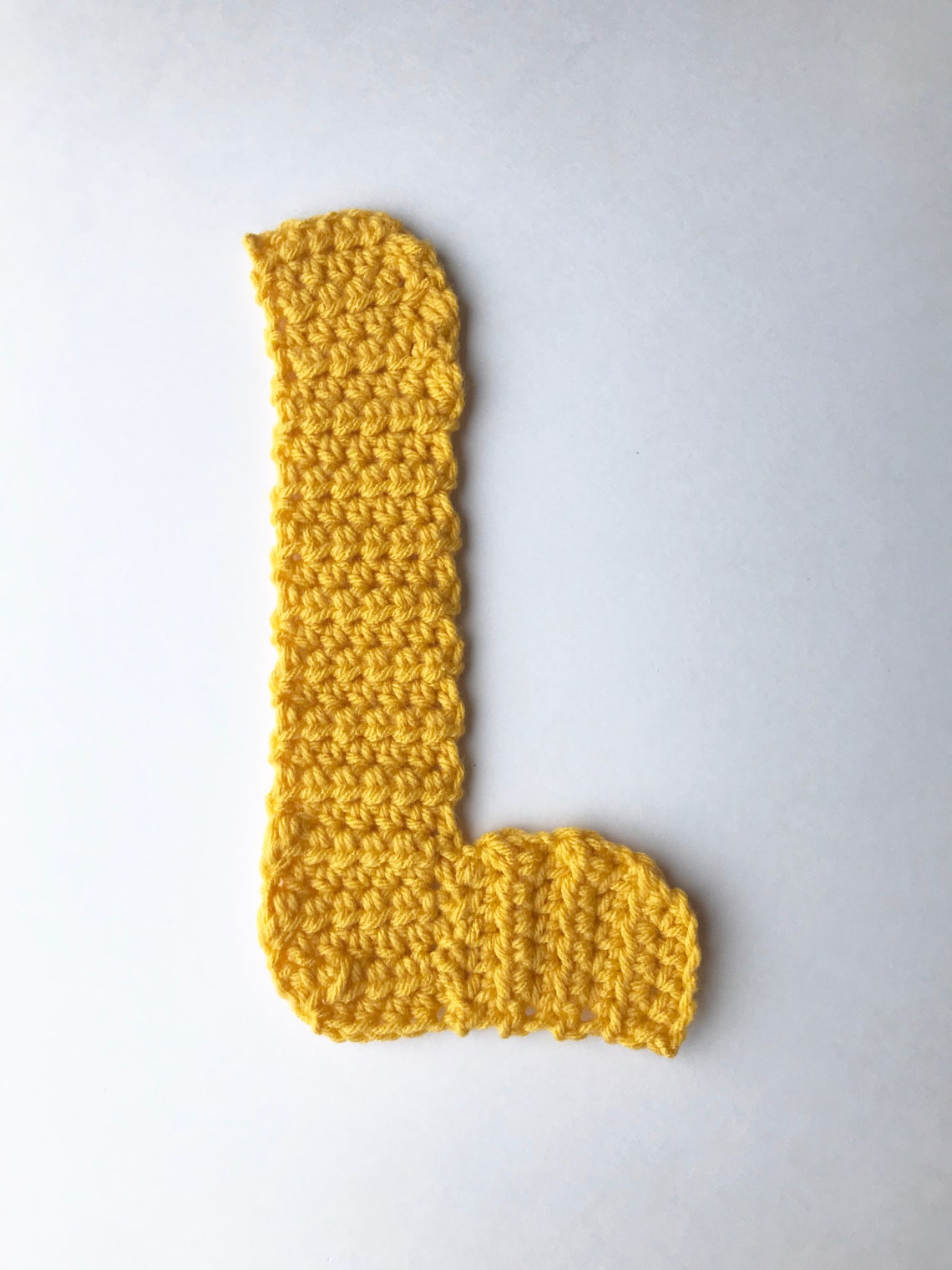 ANGELS & RAINBOWS Font Crochet Letter L Pattern, Crochet Letter Pattern ...