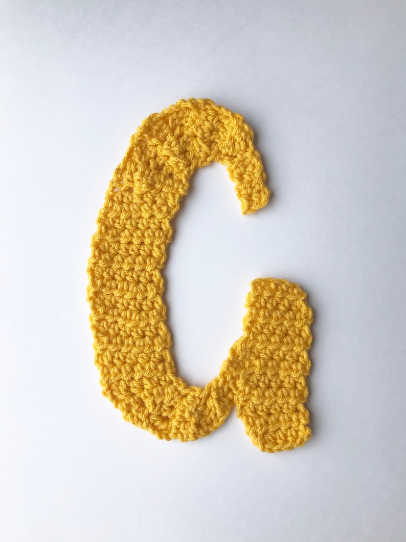 ANGELS & RAINBOWS Font Crochet Letter G Pattern Crochet | Etsy