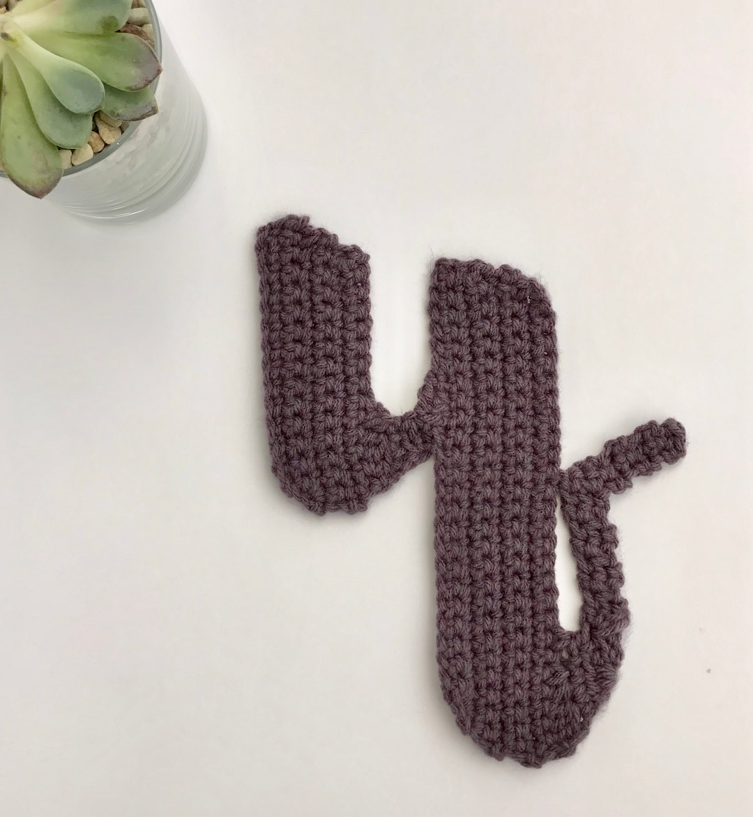 ANGELS & RAINBOWS Font Crochet Letter Y Pattern, Crochet Letter Pattern ...