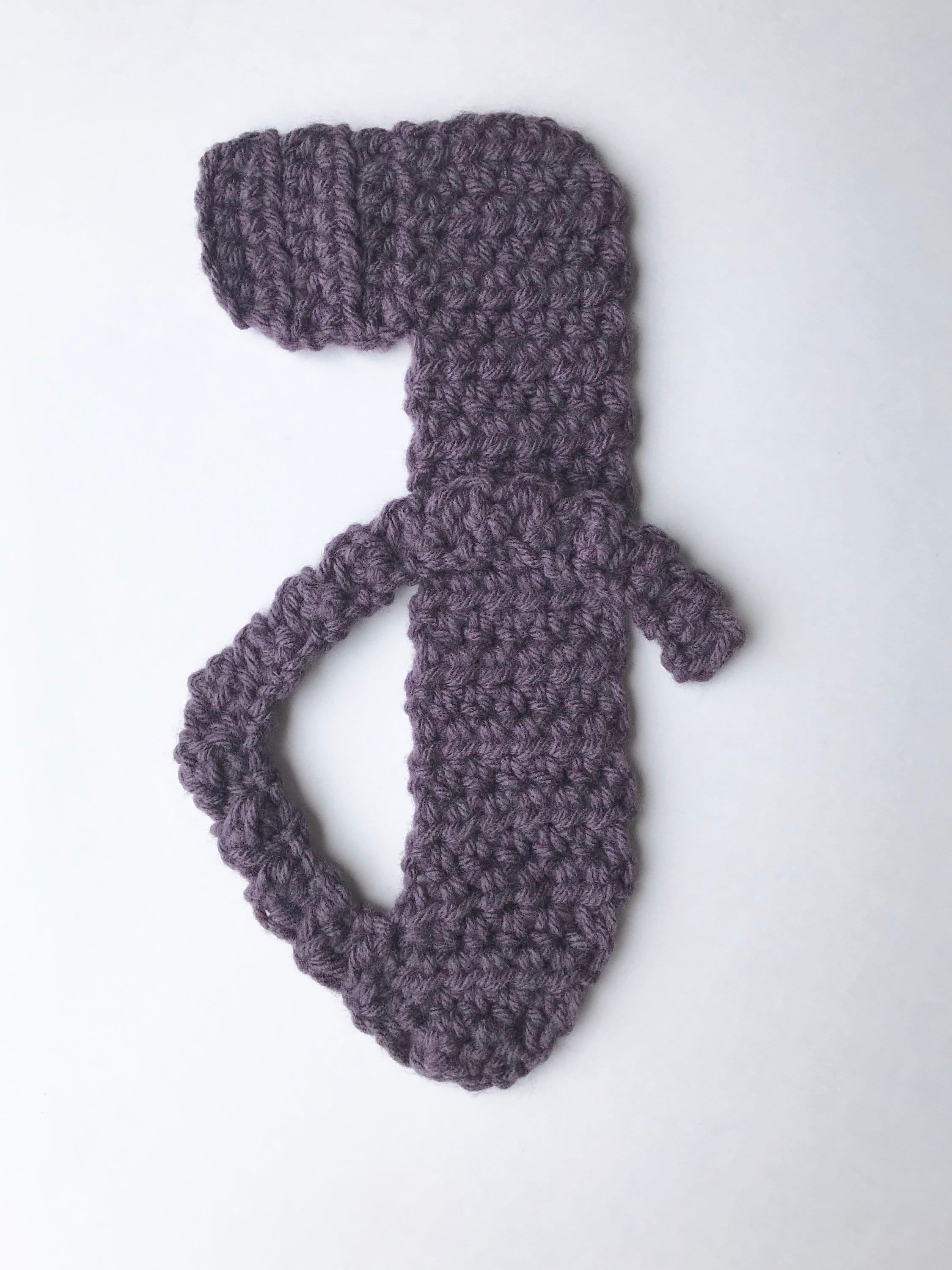 ANGELS & RAINBOWS Font Crochet Letter J Pattern, Crochet Letter Pattern ...