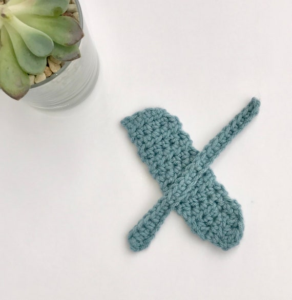 ANGELS & RAINBOWS Font Crochet Letter X Pattern Crochet | Etsy