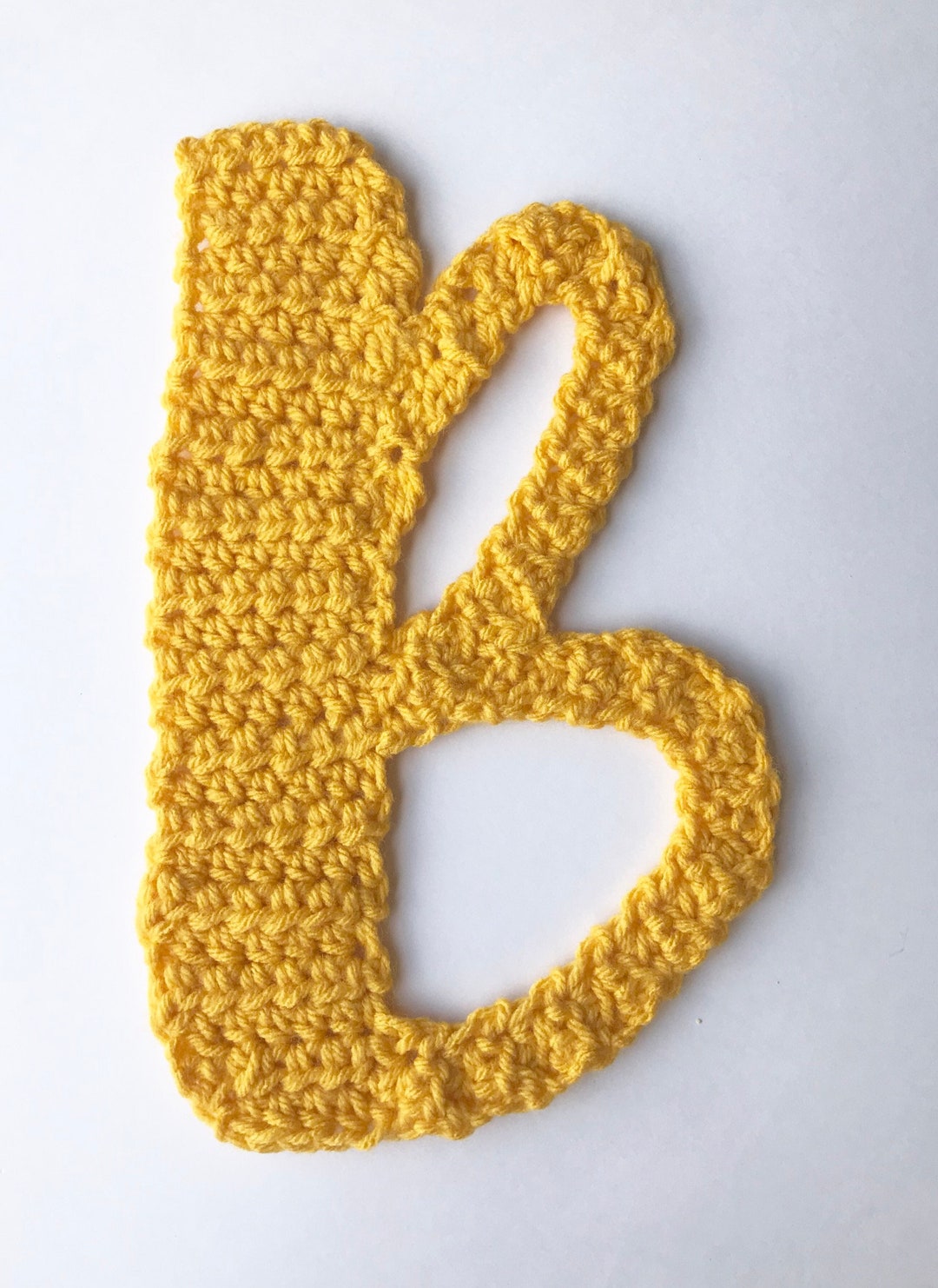 ANGELS & RAINBOWS Font Crochet Letter B Pattern, Crochet Letter Pattern ...