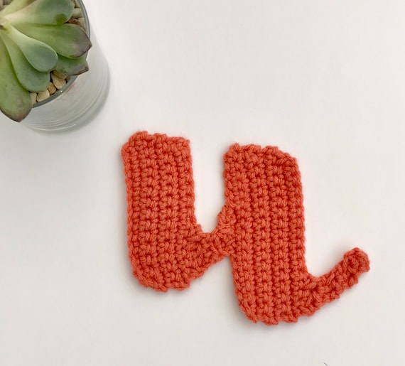 ANGELS & RAINBOWS Font Crochet Letter U Pattern Crochet | Etsy