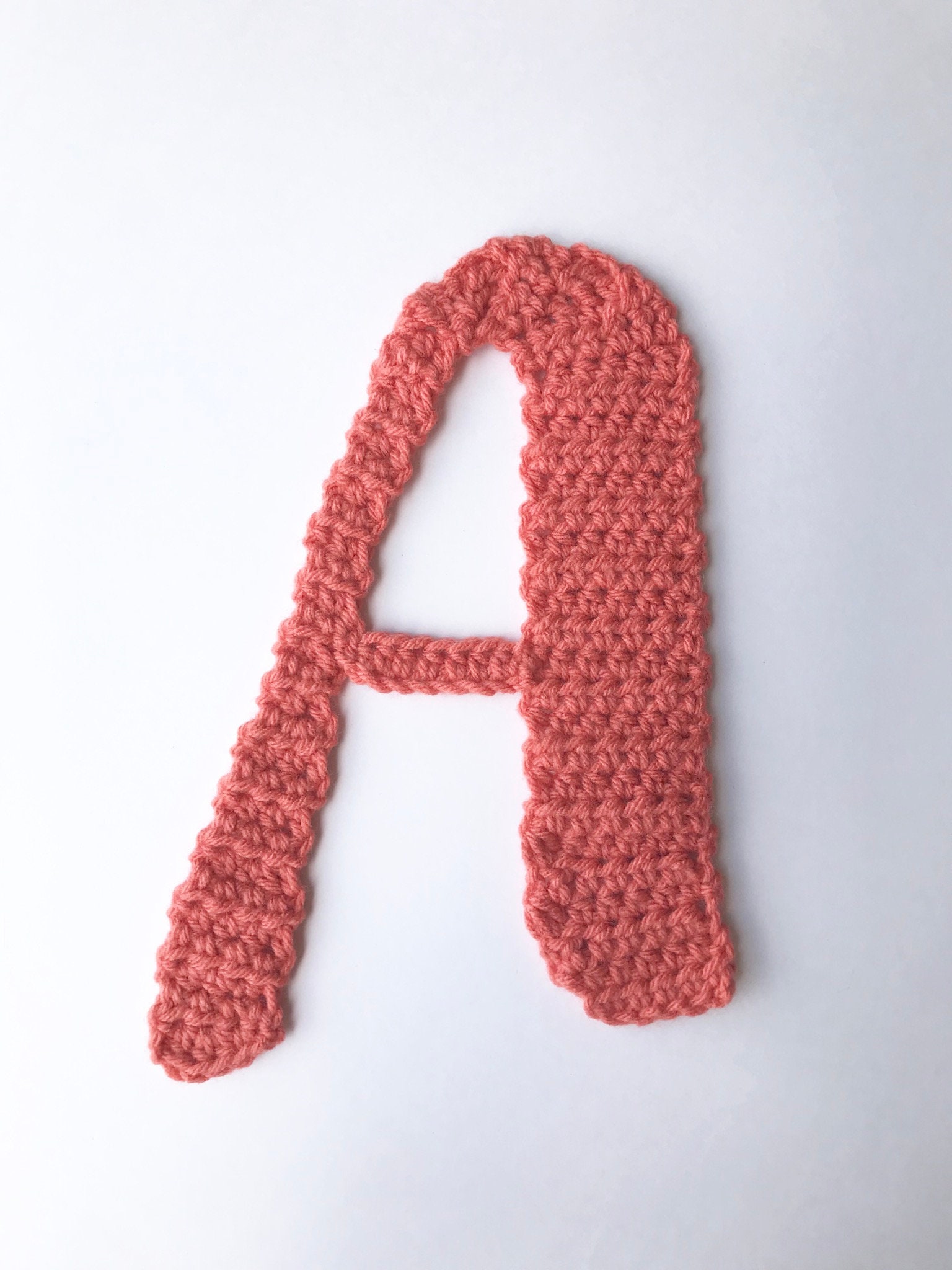 ANGELS & RAINBOWS Font Crochet Letter A Pattern, Crochet Letter Pattern ...