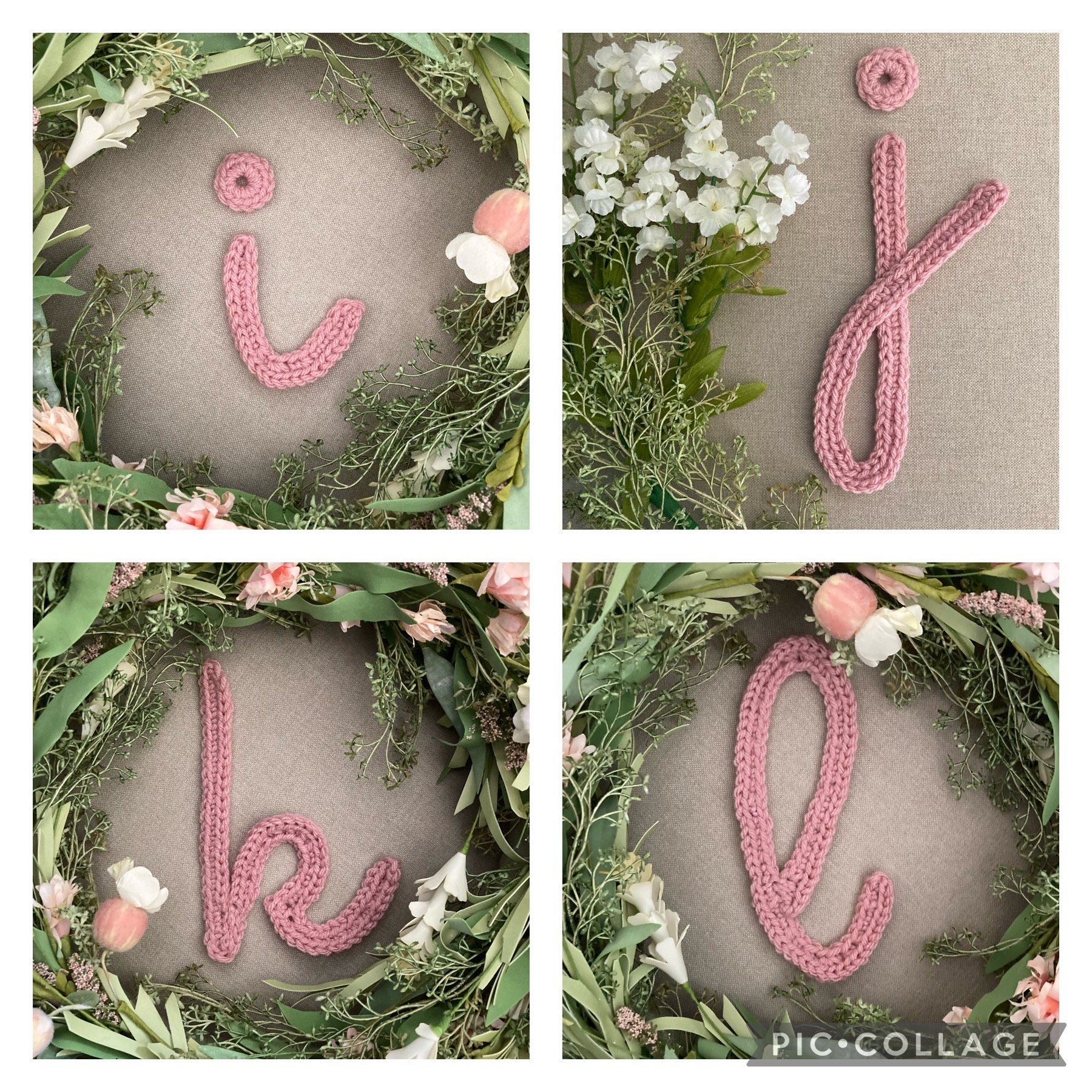 SECRET GARDEN Crochet Font Alphabet Pattern Crochet Letters - Etsy ...