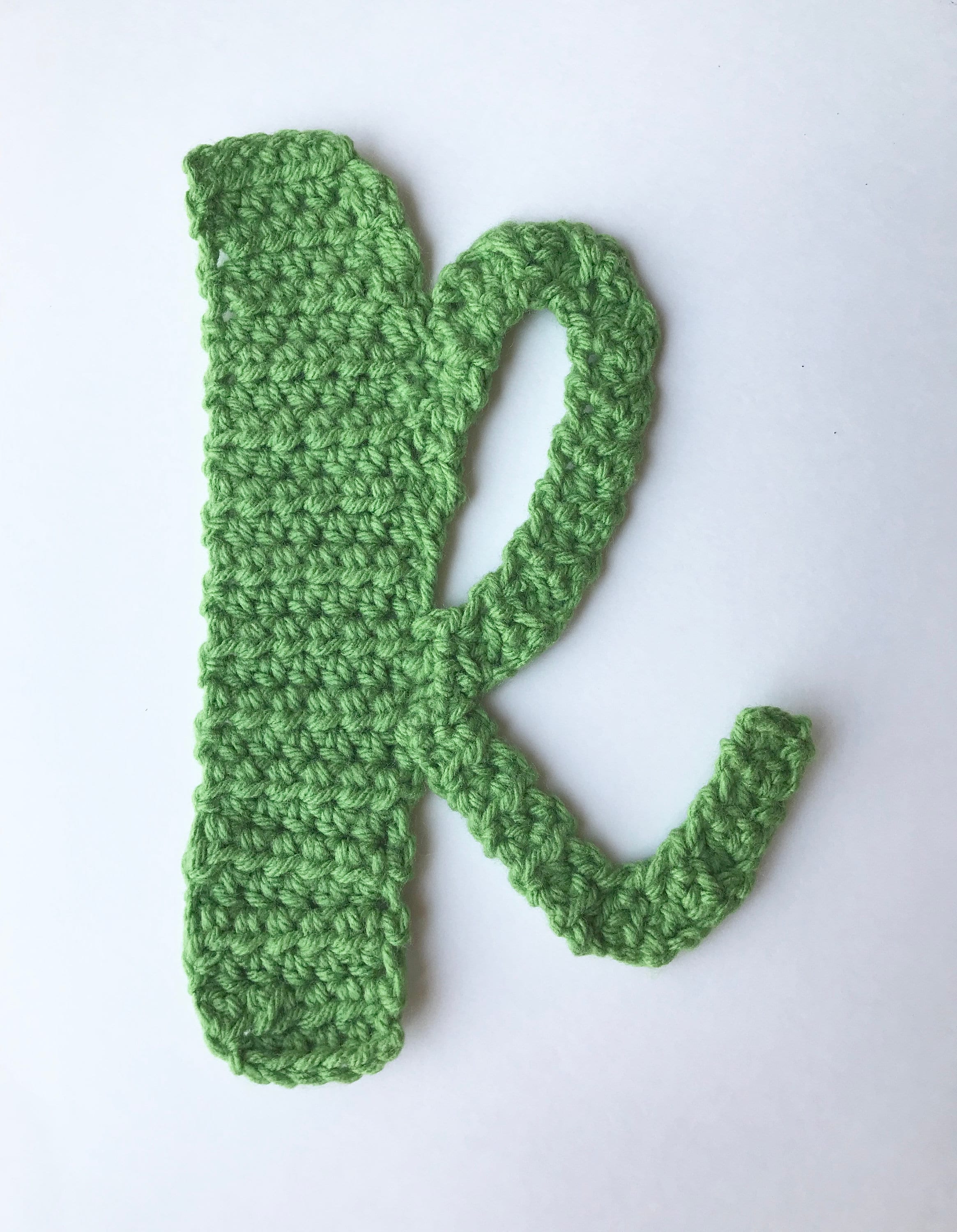 ANGELS & RAINBOWS Font Crochet Letter R Pattern, Crochet Letter Pattern ...