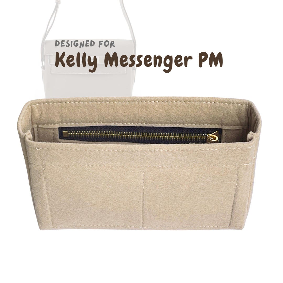 For [kelly Messenger PM] Bag Organizer, Slim With Zip Pocket, Felt ...