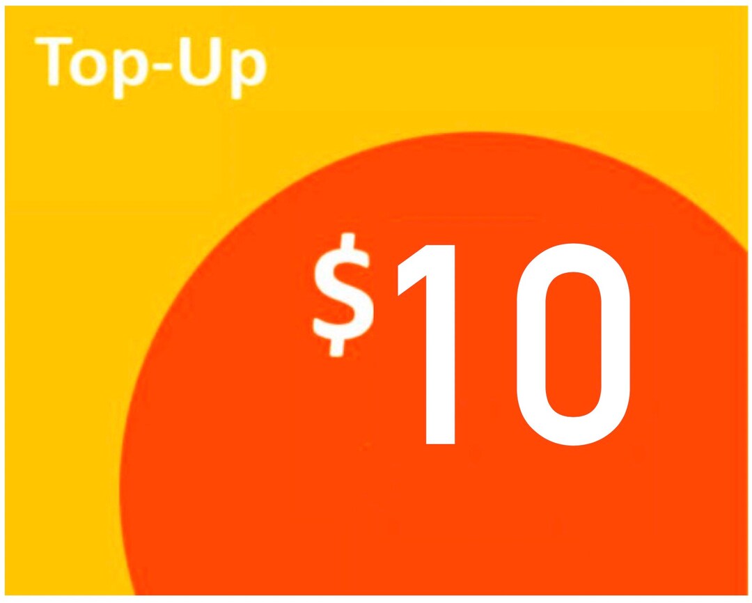 Top-up 10 Dollars - Etsy